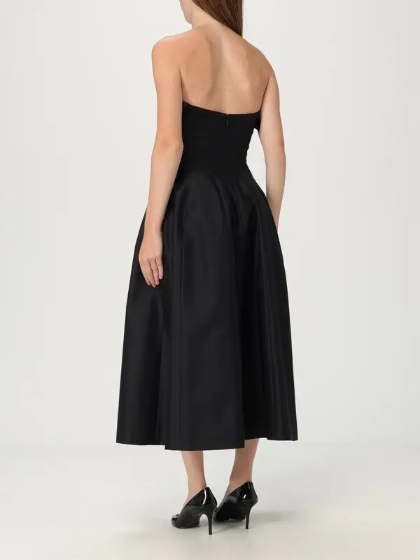 Alberta Ferretti Strapless Midi Dress