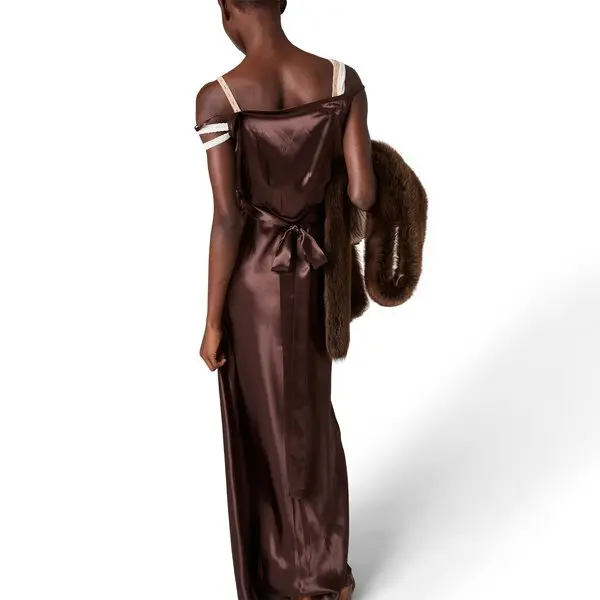 Miu Miu Long Satin Dress