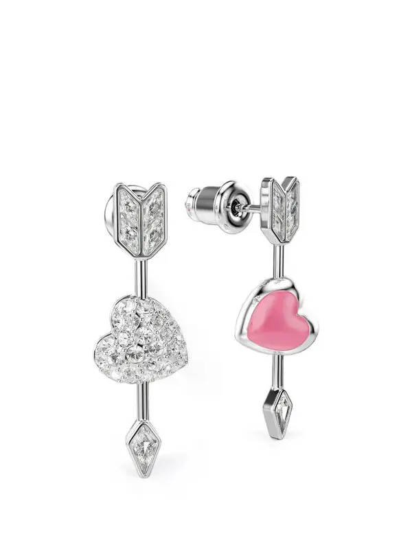 SWAROVSKI Idyllia Crystal Heart-motif Earrings