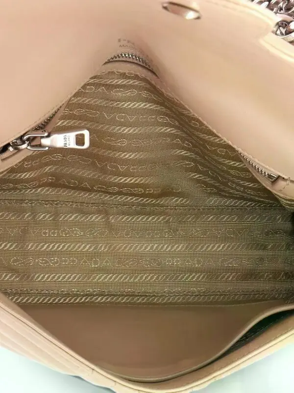 Prada Chain Flap Shoulder Bag Diagramme Quilted Leather Medium Crossbody Bag