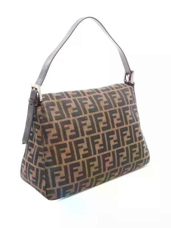 Fendi 2000-2015 Zucca Canvas Mamma Forever Shoulder Bag