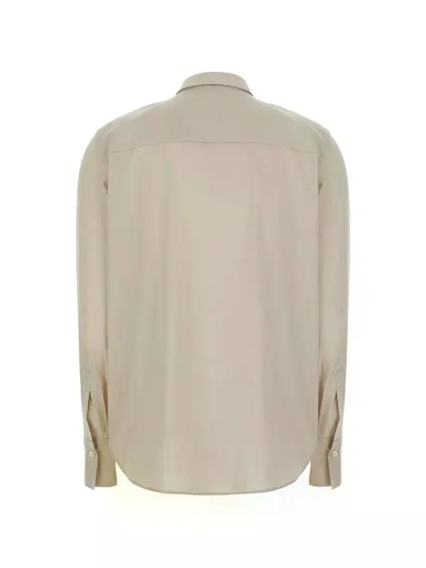 Brunello Cucinelli Monili-trim Long-sleeve Shirt