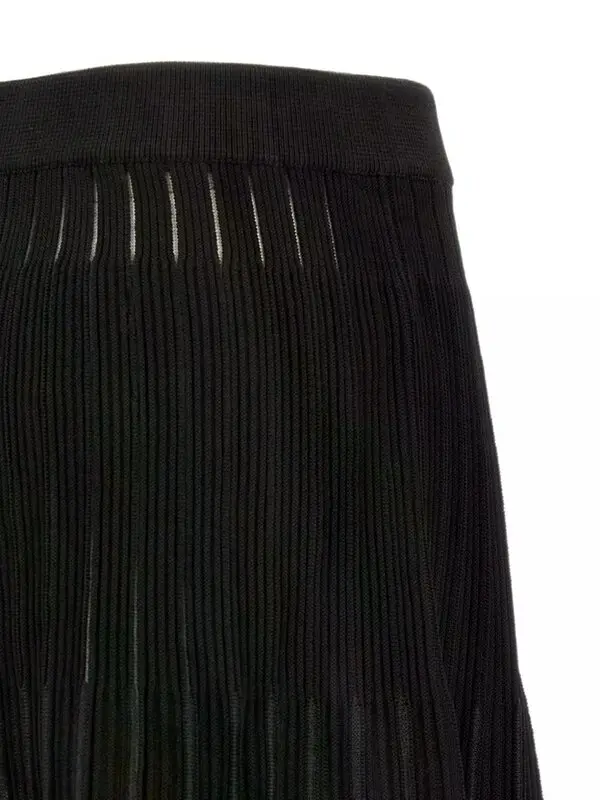 Balmain Pleated Mini Skirt - Black