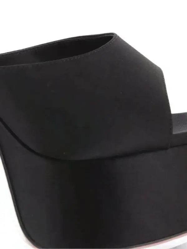 Amina Muaddi Dalida Plateau Slipper 140 Satin