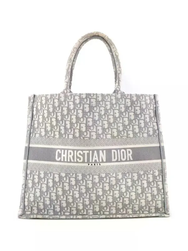 Dior Oblique Canvas Large Tote Bag
