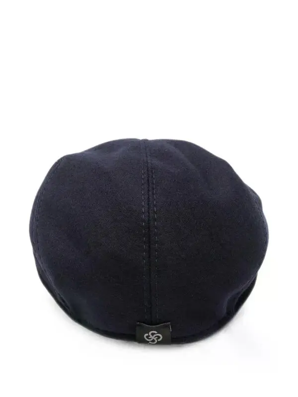 GRAN SASSO Logo-patch Flat Cap