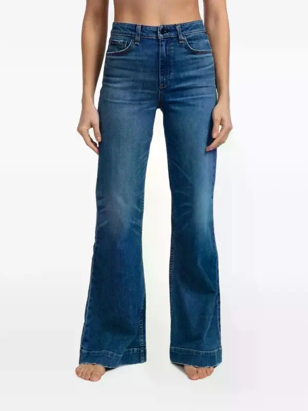 ASKK NY Juniper Faded-effect Flared Jeans