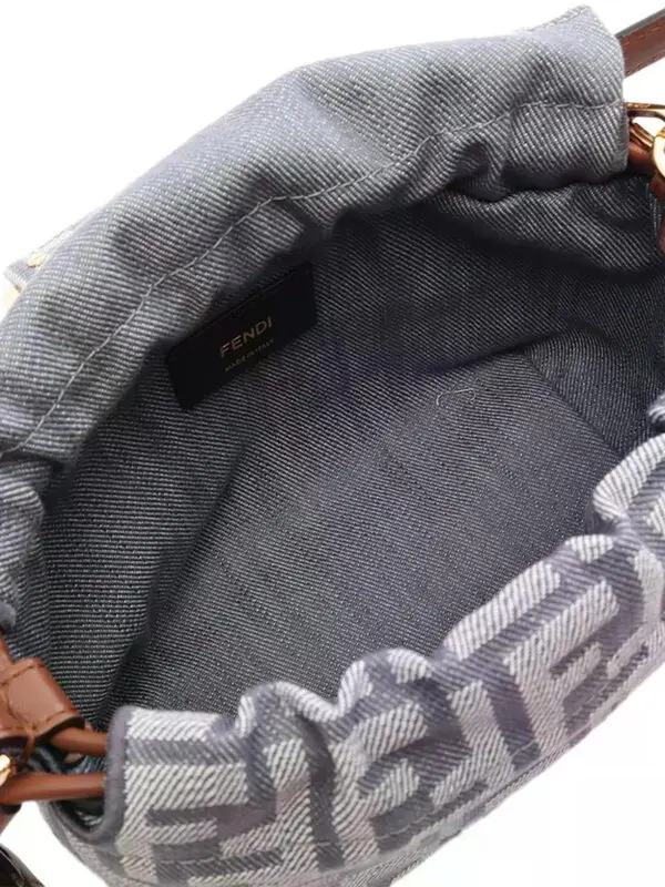 Fendi Zucca Canvas Mamma Baguette Satchel