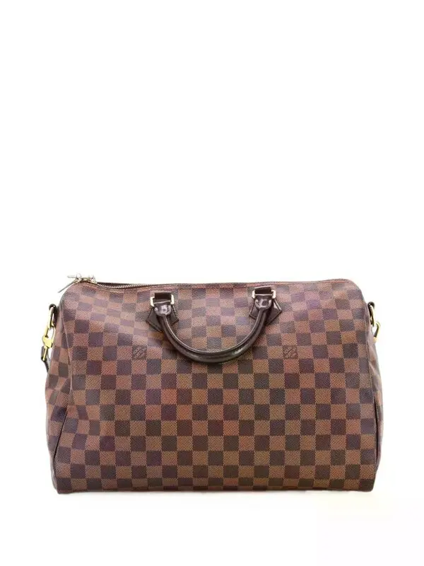 LOUIS VUITTON Speedy Bandouliere Bag Damier 35 Satchel - Brown
