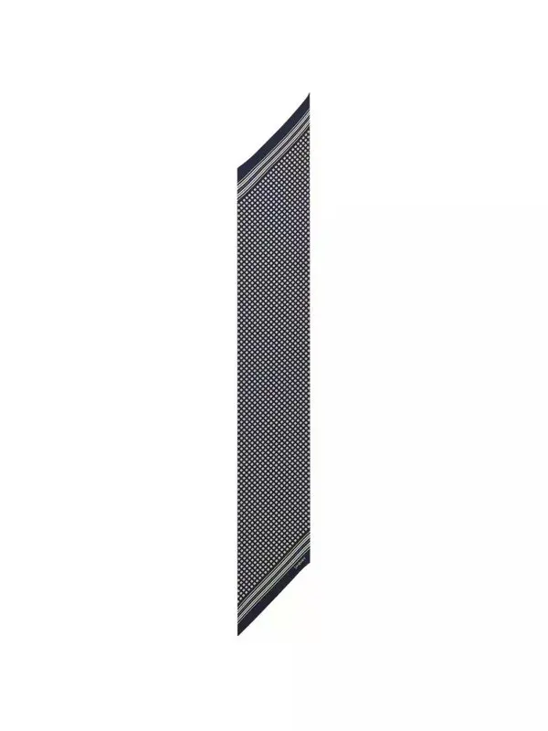 Saint Laurent Lavallière Scarf In Silk Twill