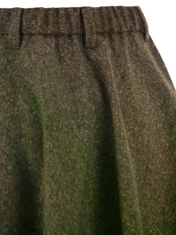 Brunello Cucinelli Textured Flared Mini Skirt