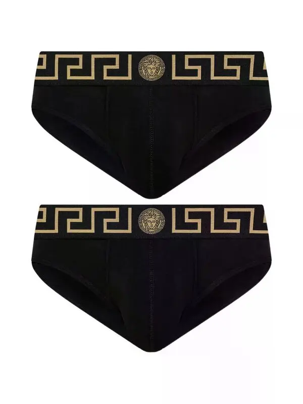 Versace 2-pack Of Cotton Briefs