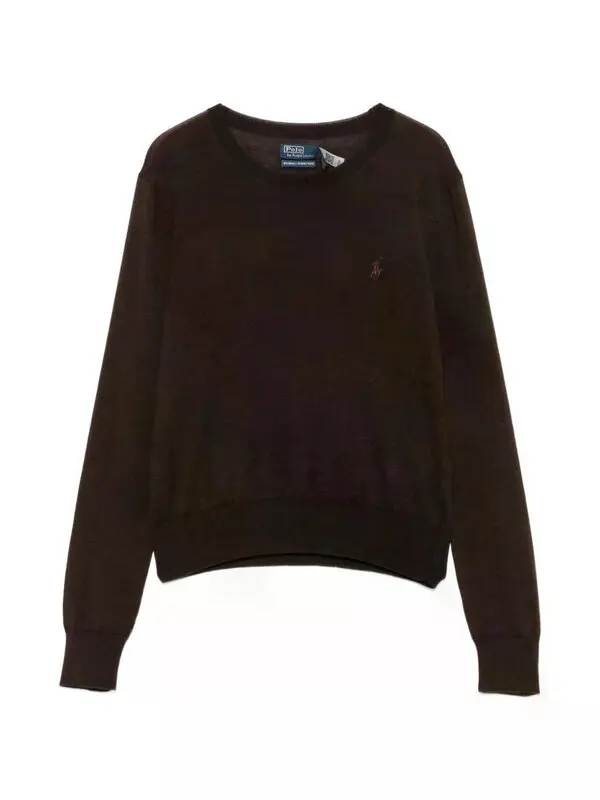 Polo Ralph Lauren Embroidered Logo Wool Sweater