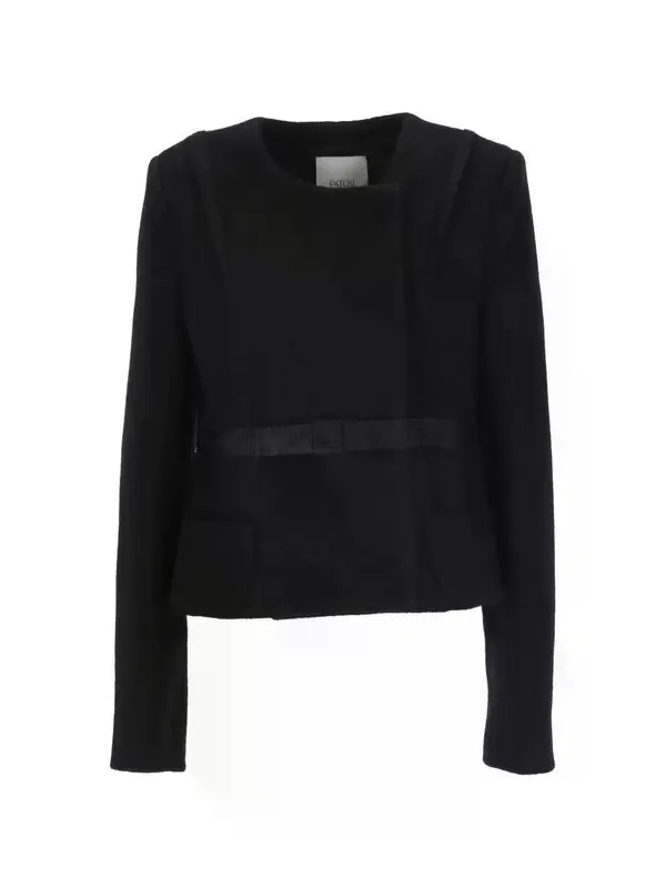 PATOU Bow-detail Virgin Wool Jacket