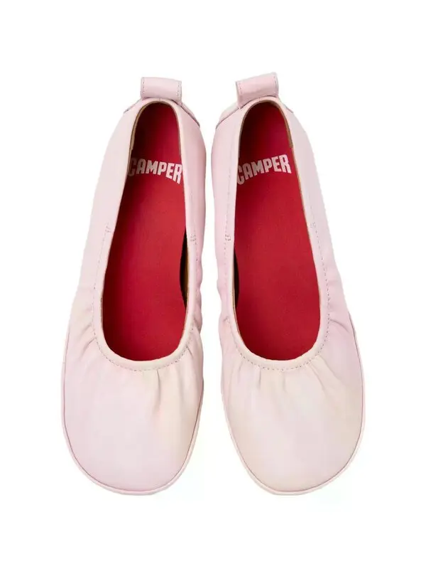 Camper Right Left Sculptural-heel Leather Pumps