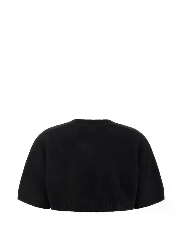 Elisabetta Franchi Wool And Cashmere Top - Black