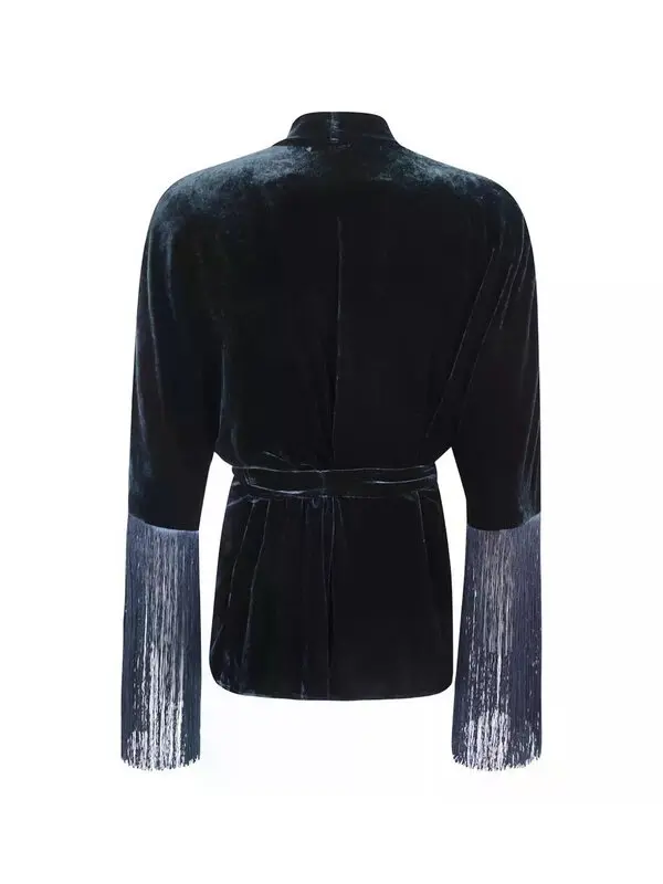 Antonelli Firenze Fringed Velvet Top