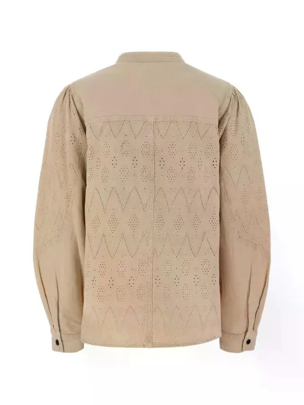 Isabel Marant Étoile Kaina Embroidered Washed-cotton Shirt