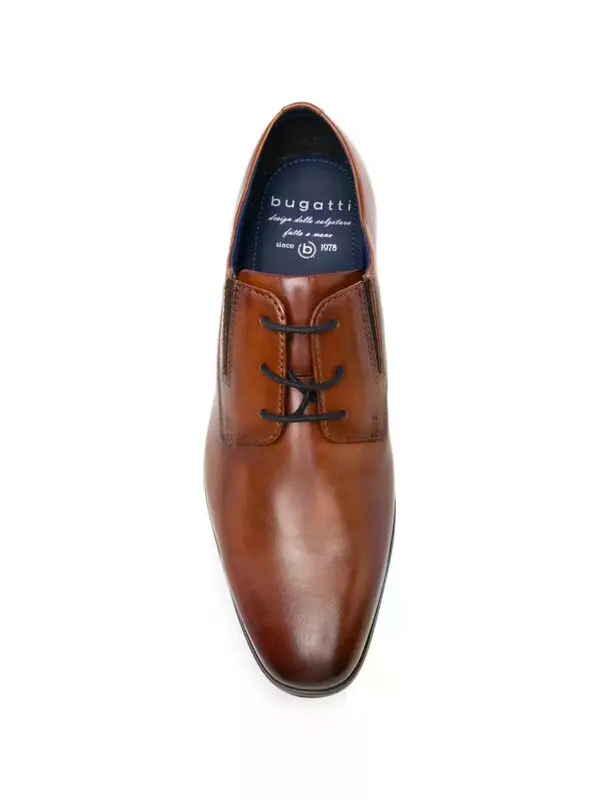 BUGATTI Logo-plaque Elasticated-insert Derby Shoes