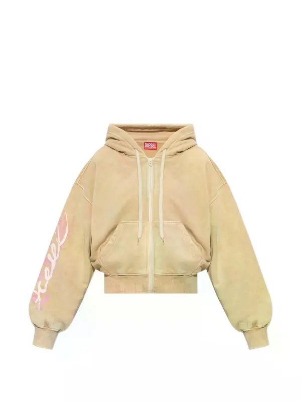 DIESEL® Logo-print Zip-up Hoodie