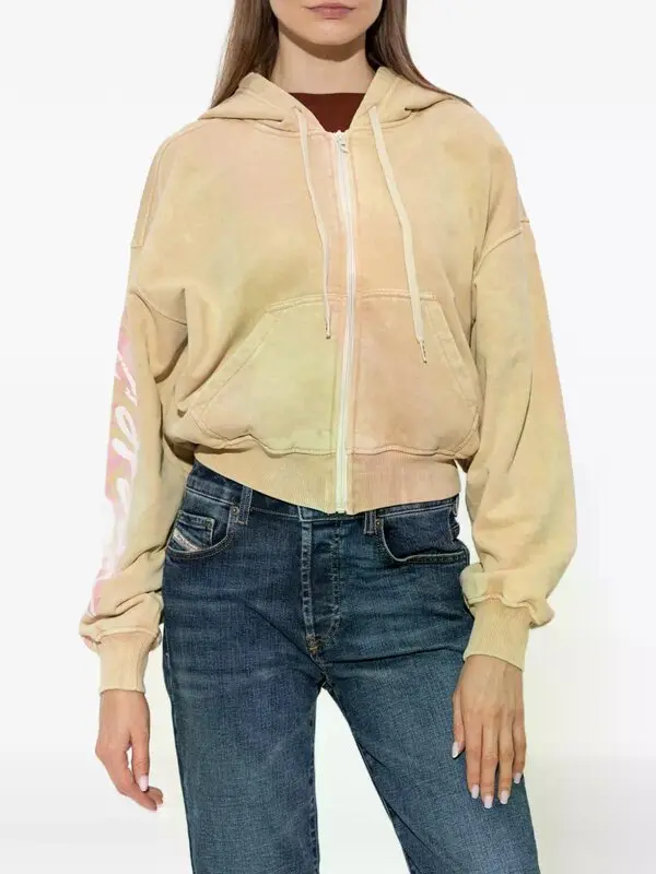 DIESEL® Logo-print Zip-up Hoodie