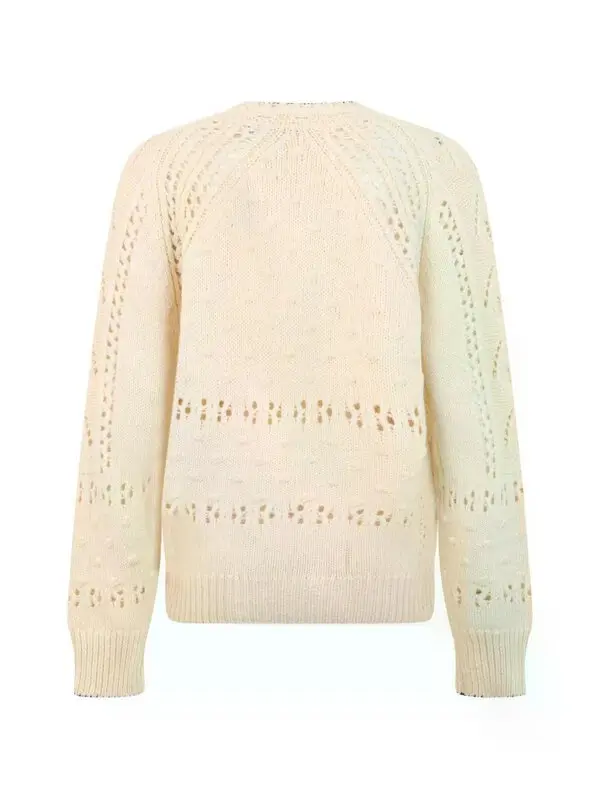 MARANT ETOILE Pointelle-knit Bobble-detail Sweater