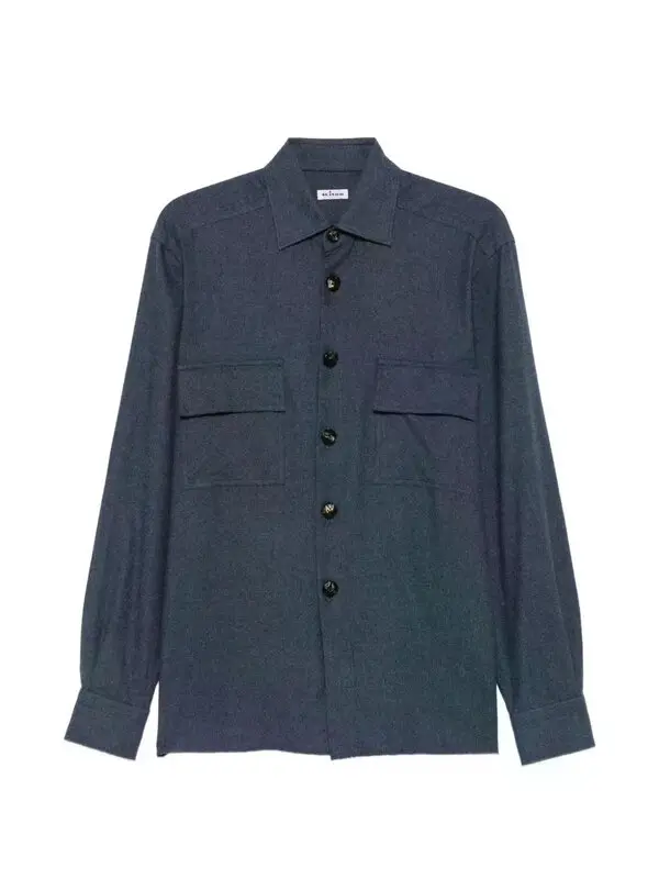 Kiton Button-down Flap-pocket Shirt