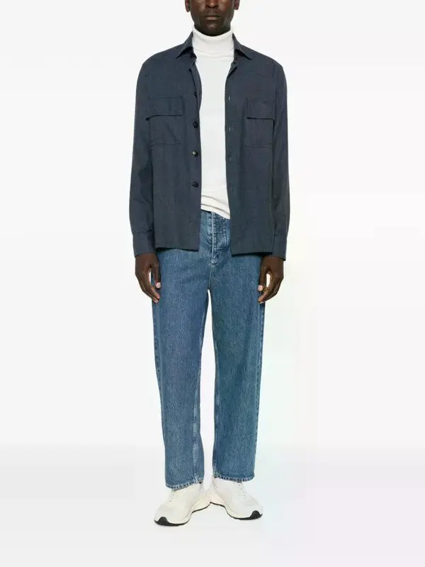 Kiton Button-down Flap-pocket Shirt
