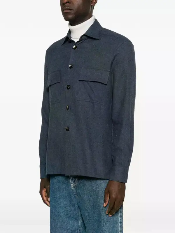 Kiton Button-down Flap-pocket Shirt