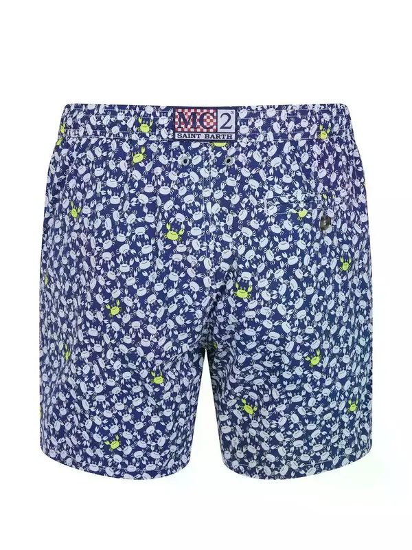MC2 SAINT BARTH Crab-print Drawstring Swim Shorts