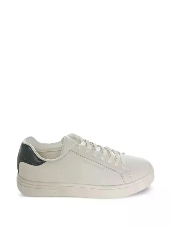 Armani Exchange Logo-embossed Low-top Sneakers - Neutrals