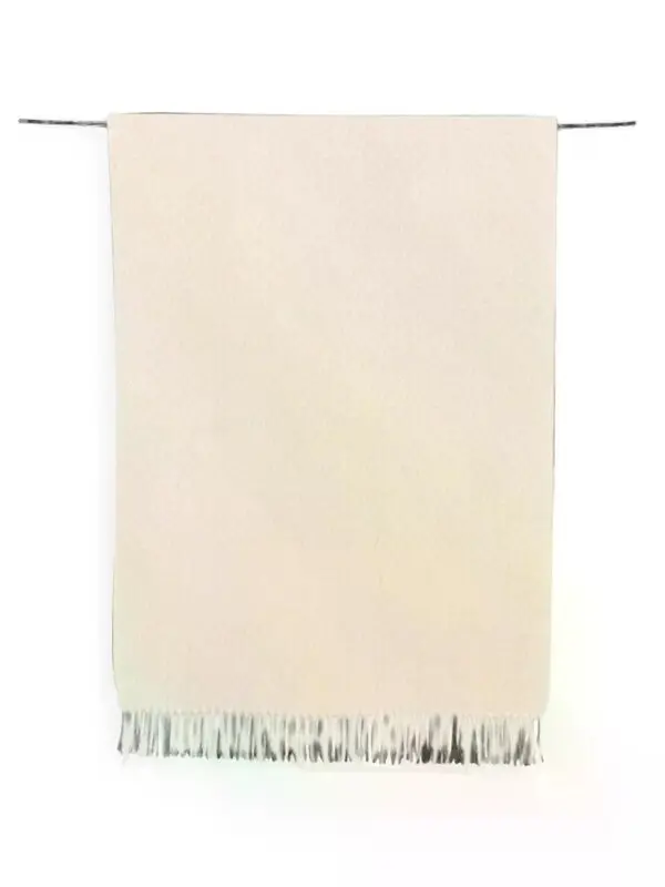 Liu Jo Monogram-pattern Fringed Scarf - Neutrals