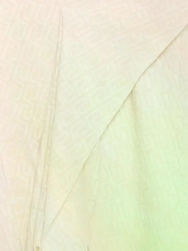 Liu Jo Monogram-pattern Fringed Scarf