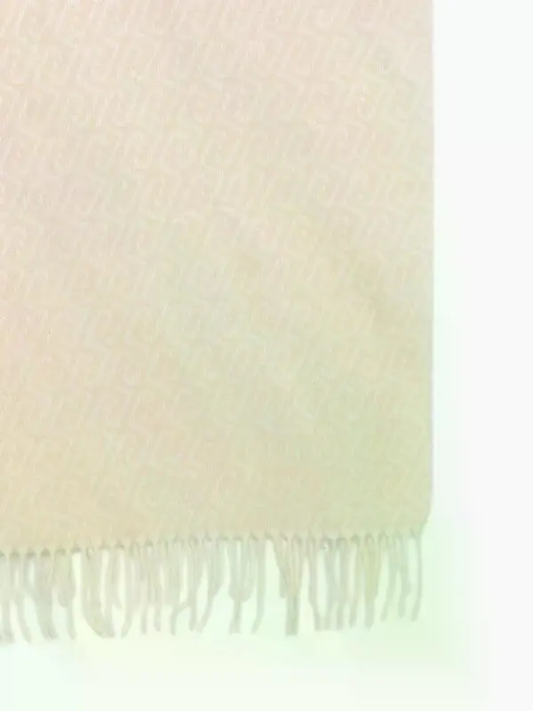 Liu Jo Monogram-pattern Fringed Scarf