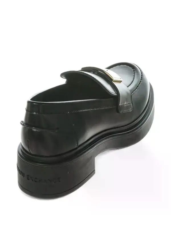 Armani Exchange Logo-plaque Chunky-sole Loafers