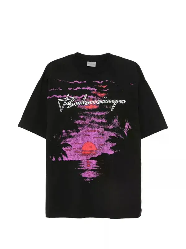Balenciaga Dream Graphic-print T-shirt - Black