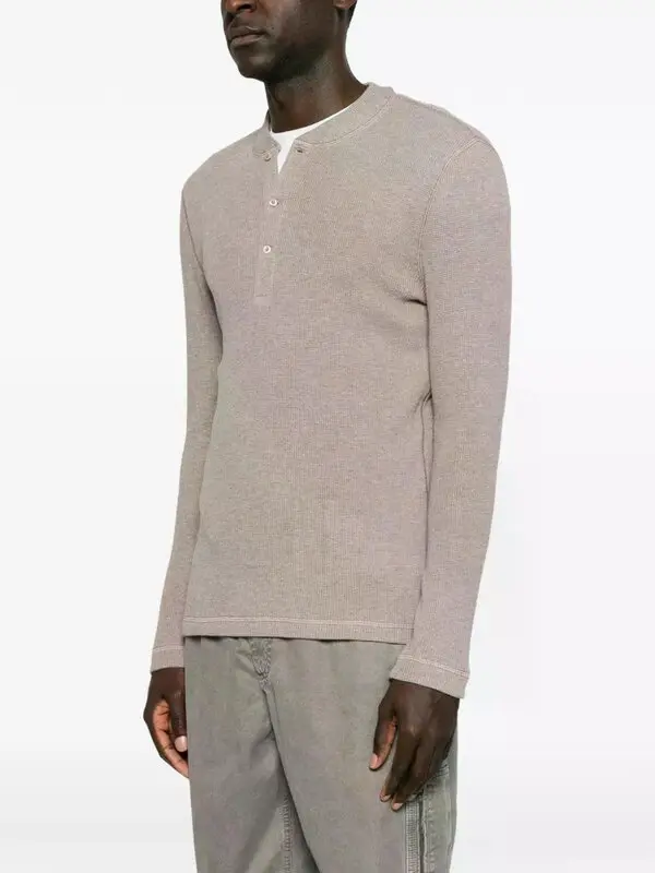 Brunello Cucinelli Henley-neck Waffle-knit Sweater