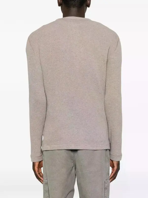 Brunello Cucinelli Henley-neck Waffle-knit Sweater