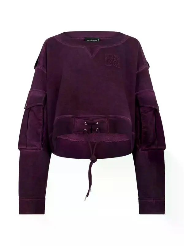 Dsquared2 Upside Down Supernegative-dyed Crewneck Sweatshirt