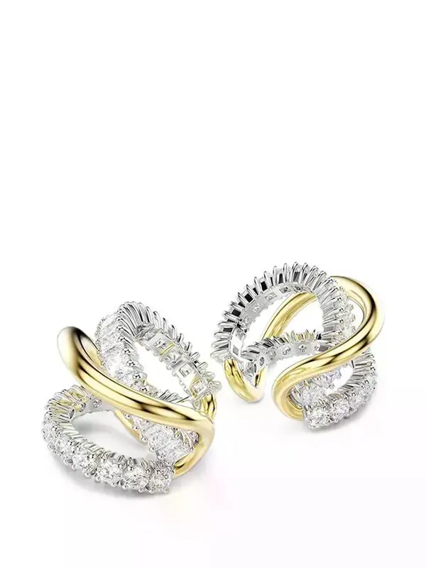 SWAROVSKI Hyperbola Crystal-embellished Twist Ear Cuffs