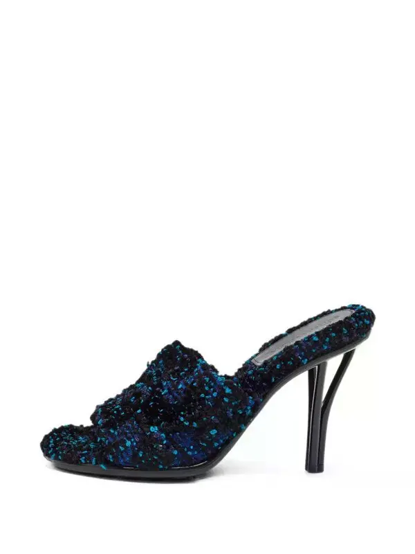 Bottega Veneta Pose Tweed Sandals - Black