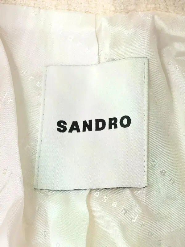 Sandro Truman Belted Tweed Jacket
