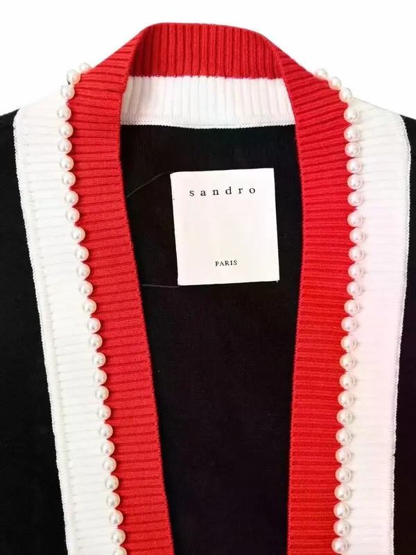 Sandro Dave Faux-pearl Cardigan