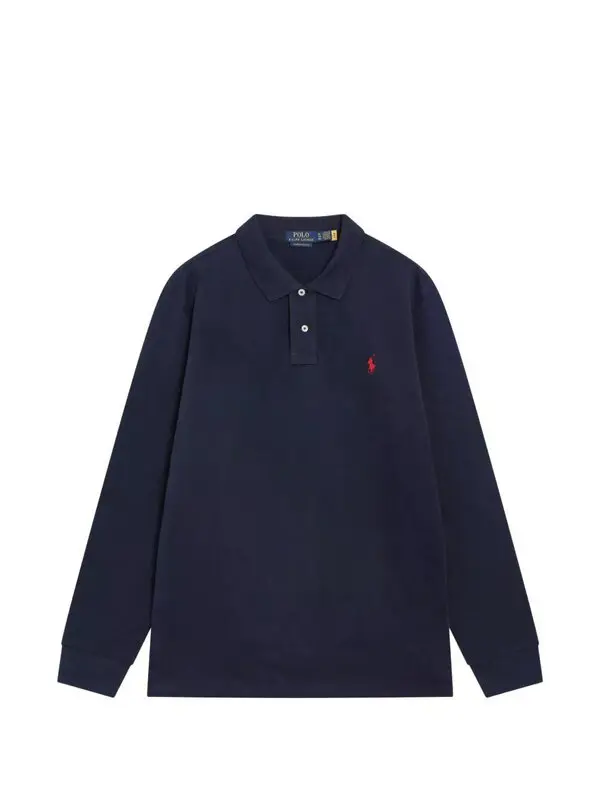 Polo Ralph Lauren Custom Slim Fit Mesh Polo Shirt - Blue