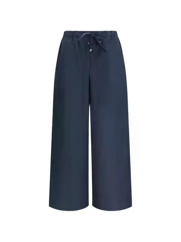 Max Mara Drawstring Wide-leg Trousers - Blue