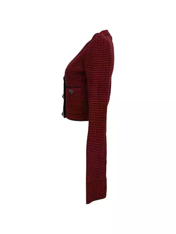 SELF-PORTRAIT Cropped V-neck Sweater