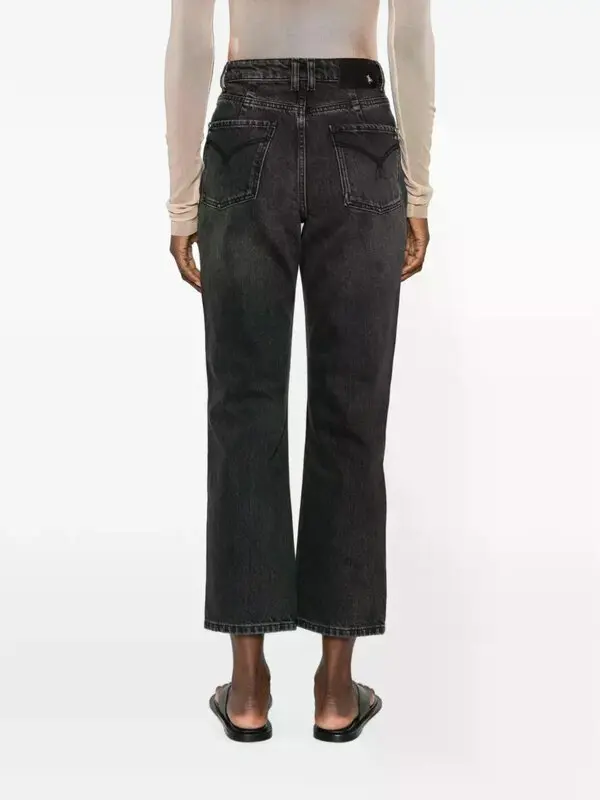 Patrizia Pepe Straight-leg Acid Wash Jeans