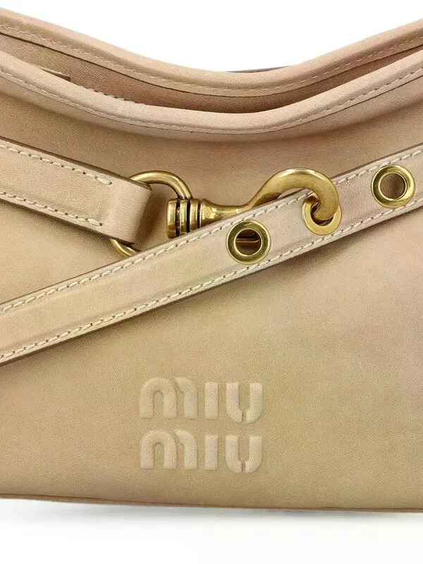 Miu Miu Logo-embossed Buckled Shoulder Bag