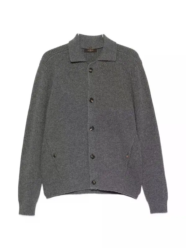 ZANONE Ribbed-knit Button-up Cardigan