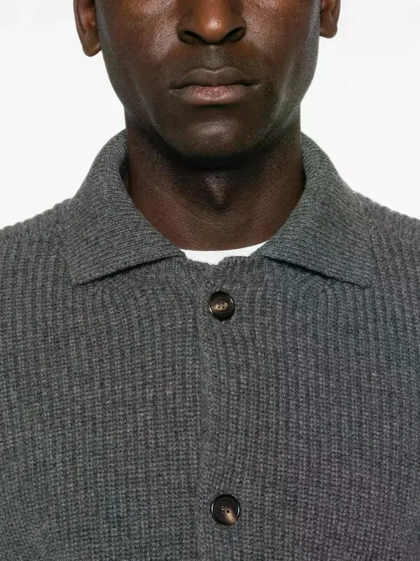 ZANONE Ribbed-knit Button-up Cardigan